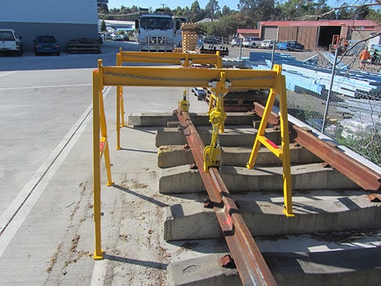 Monorail-Rail-Handling-A-Frames-with-heavy-duty-trolley | Melvelle ...