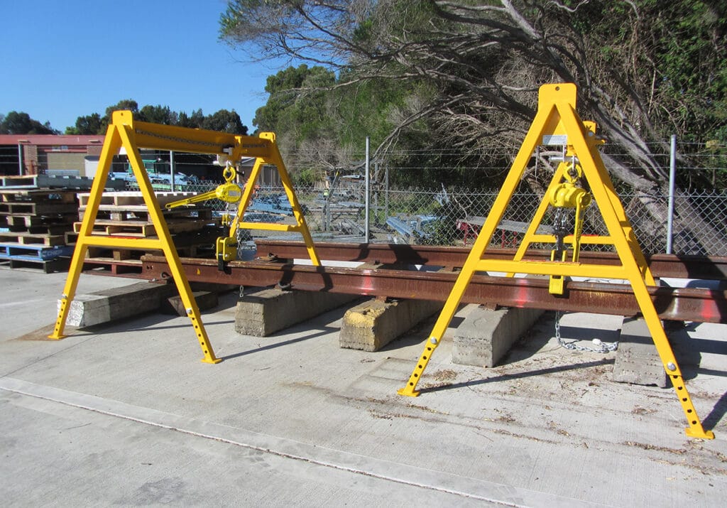 1121212 – Monorail A Frame In Use | Melvelle Equipment