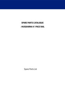 K1 PACE RAIL SPARE PARTS IPL | Melvelle Equipment