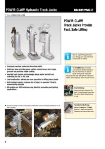 POW’R-CLAW Hydraulic Track Jacks | Melvelle Equipment